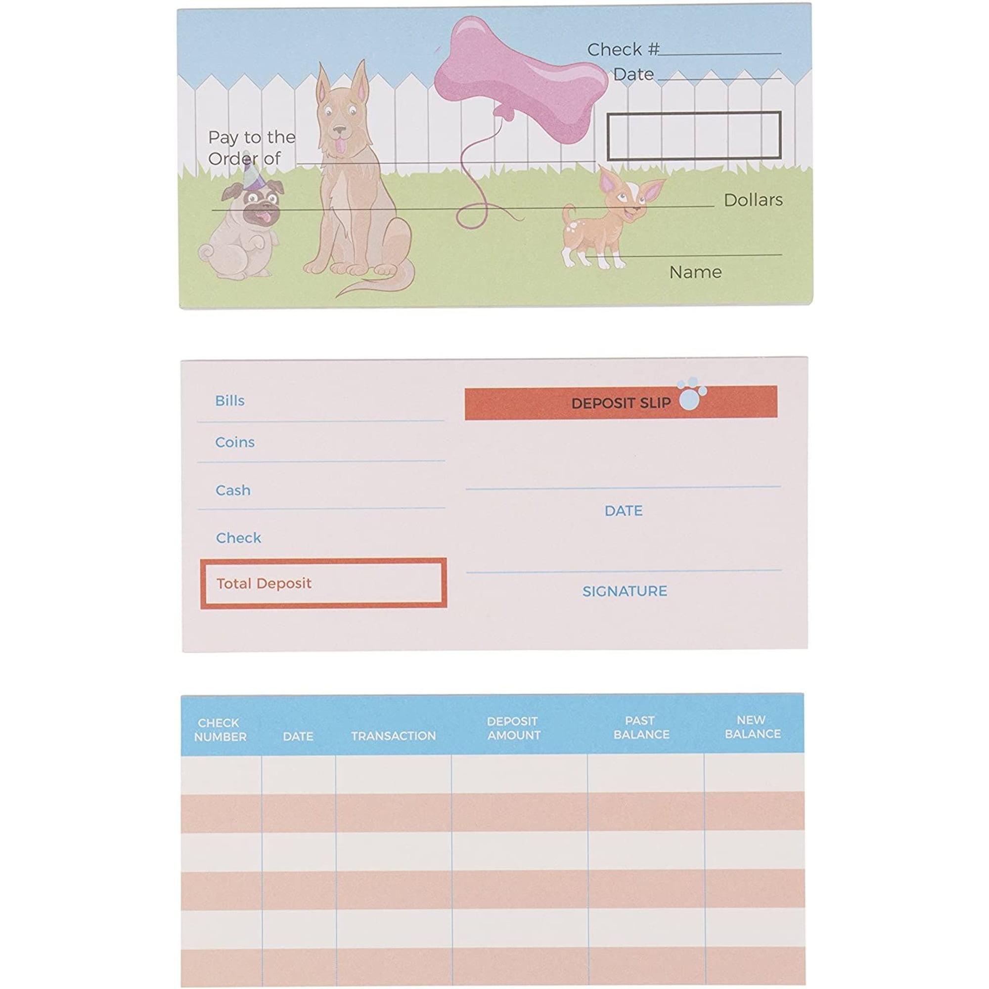 Infinite Curiosity Kids Learning Checkbook Set - Multicolor, Dog Theme ...