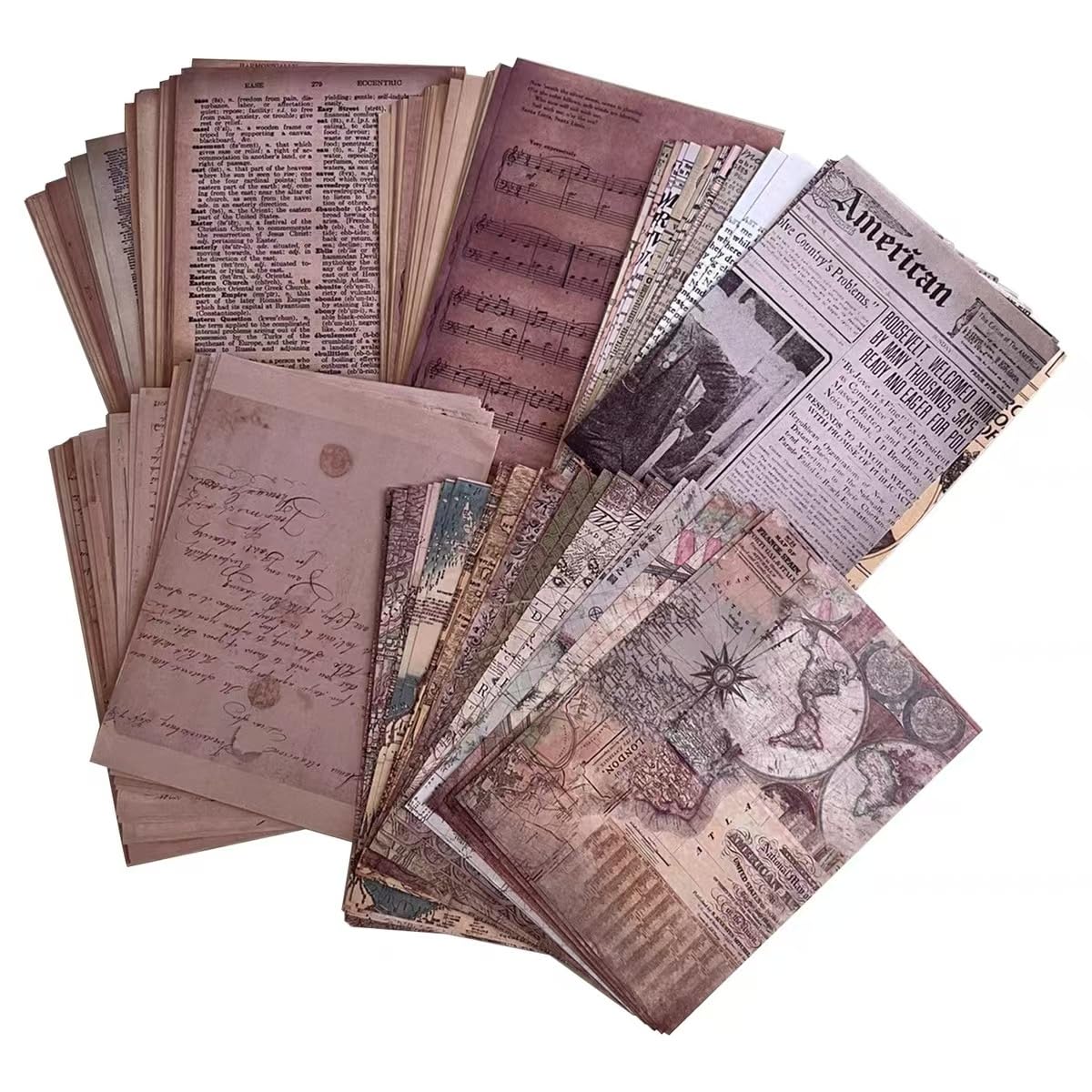 150 Sheets Junk Journal OIF8 Scrapbook Paper Regular Collage Paper Pack ...