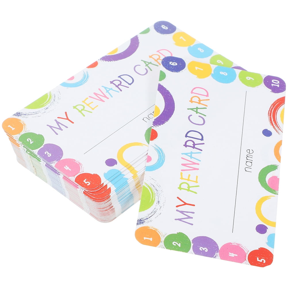 150 Sheets of Students Award Cards Punch Cards Reward Cards Incentive ...