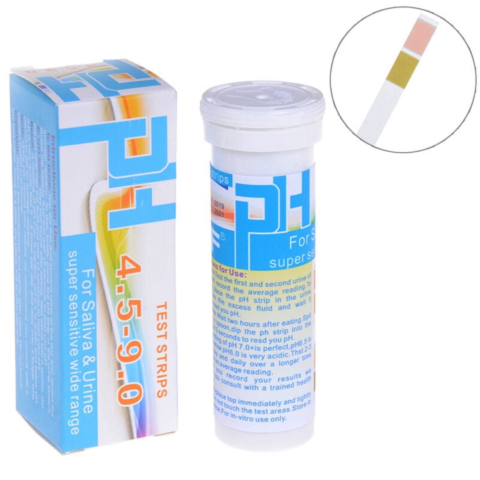 150 Strips bottled ph test paper range ph 4.5-9.0 for urine & saliva ...