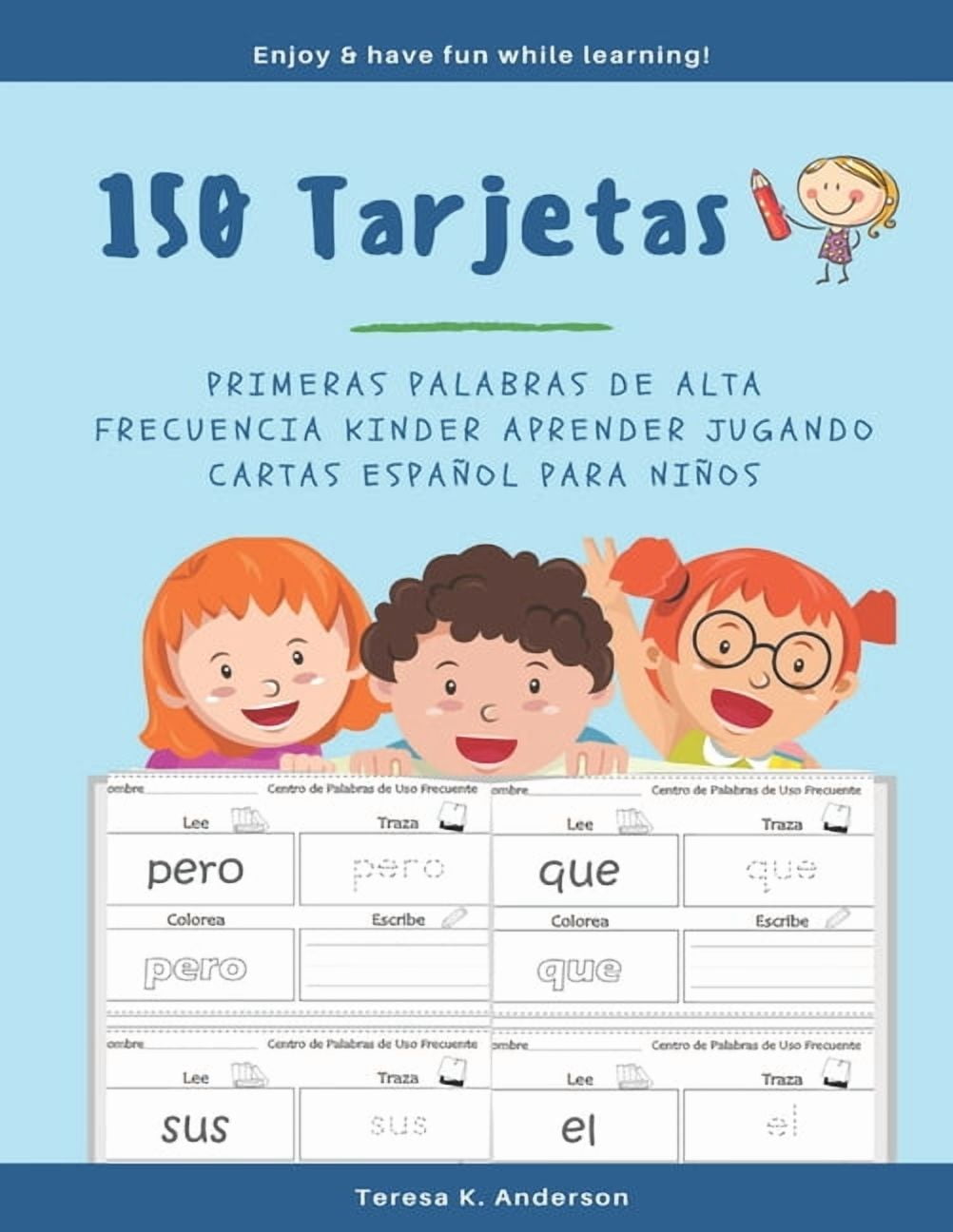 150 Tarjetas Primeras Palabras de Alta Frecuencia Kinder Aprender ...