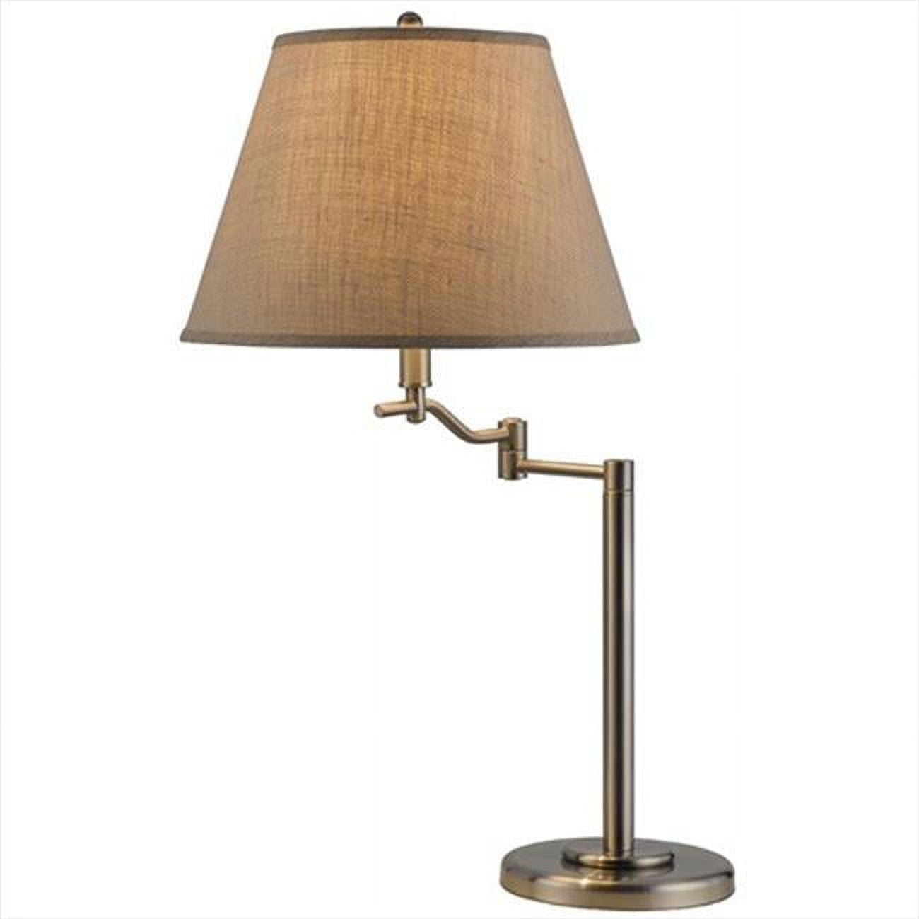 150 W 3 Way Dana Swing Arm Table Lamp, Brushed Steel Finish - Walmart.com