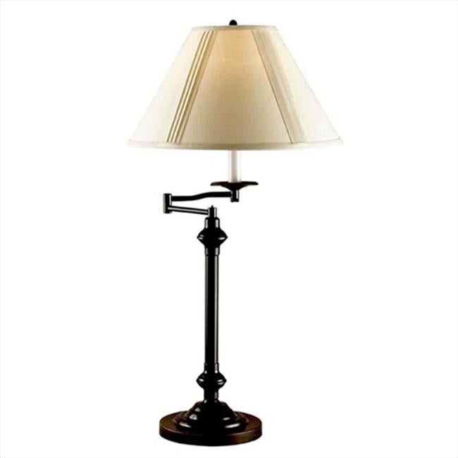 150 W 3 Way Swing Arm Table Lamp, Dark Bronze Finish - Walmart.com