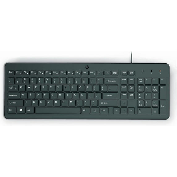 150 Wired Keyboard - Full-Sized, Keyboard with Numeric Keypad - Silent ...