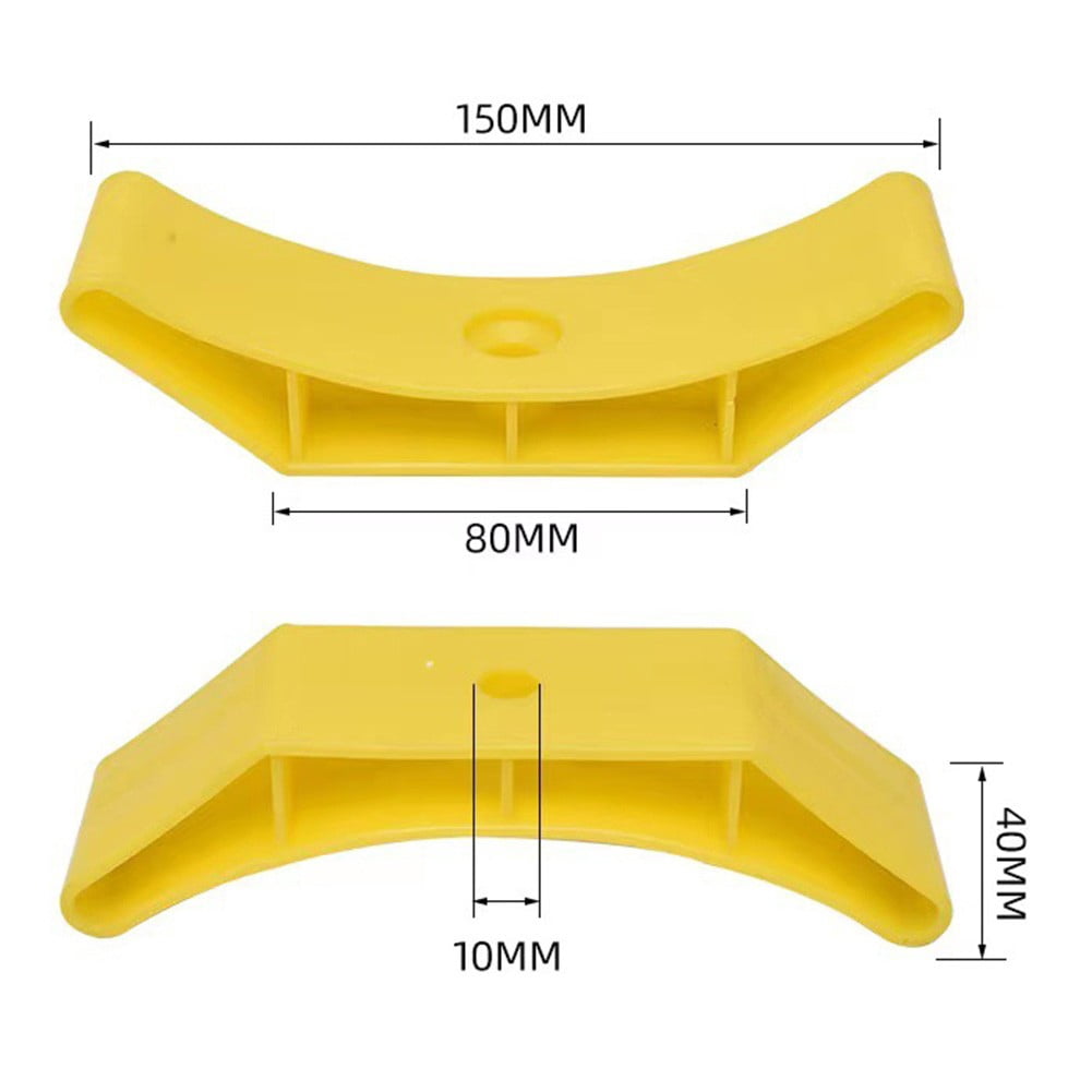 150 Yellow 2Pcs Dumbbell Support Hollow M8 M10 Rubber Dumbbell Frame ...