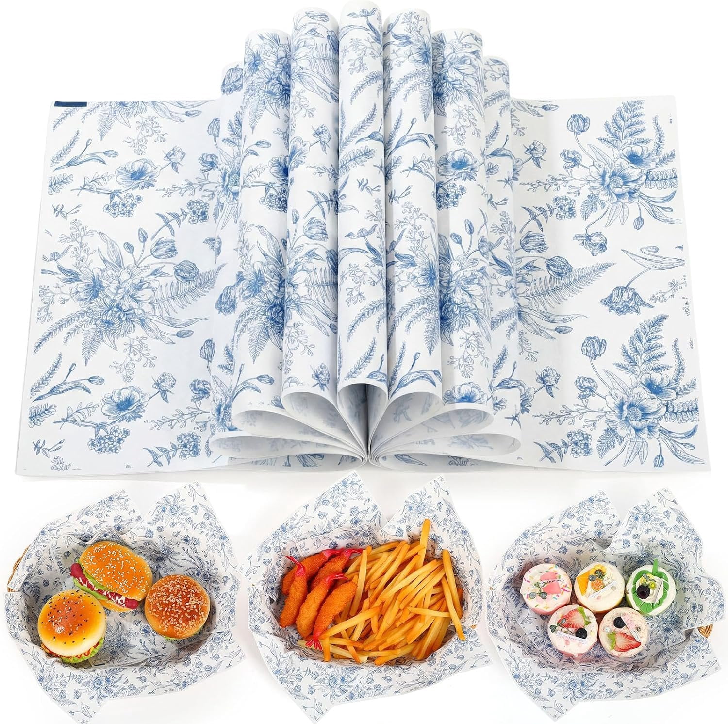 150 count Deli Wax Paper Sheets for 8 x 10 Inch Greaseproof Sandwich ...