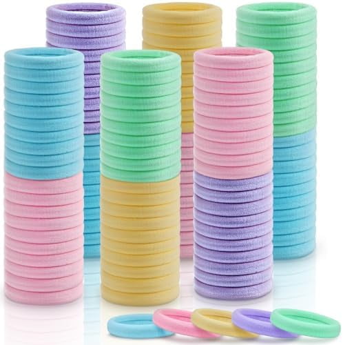 150 count Hair Ties, Colorful Hair Ties for Women No , Seamless ...