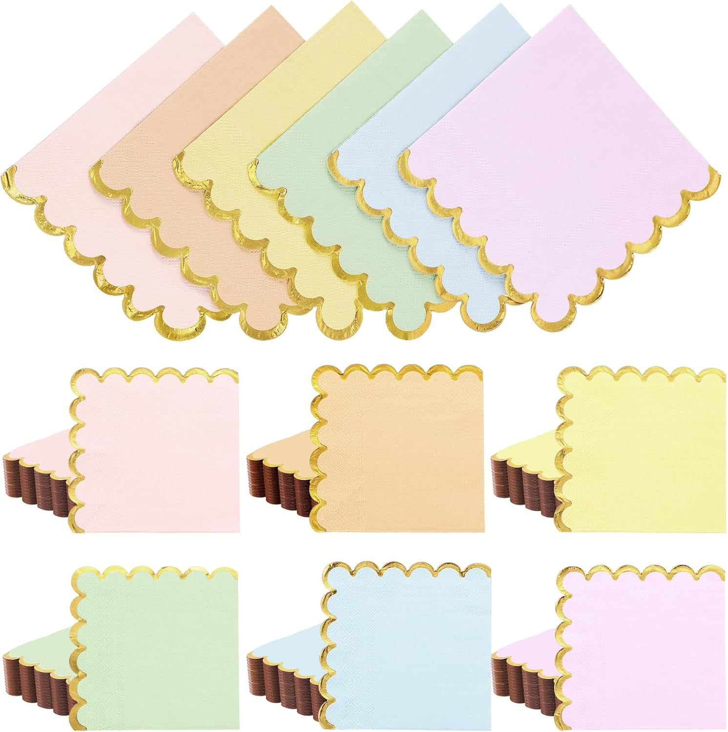 150 packs of pink napkins, hot stamping tea party napkins, disposable ...