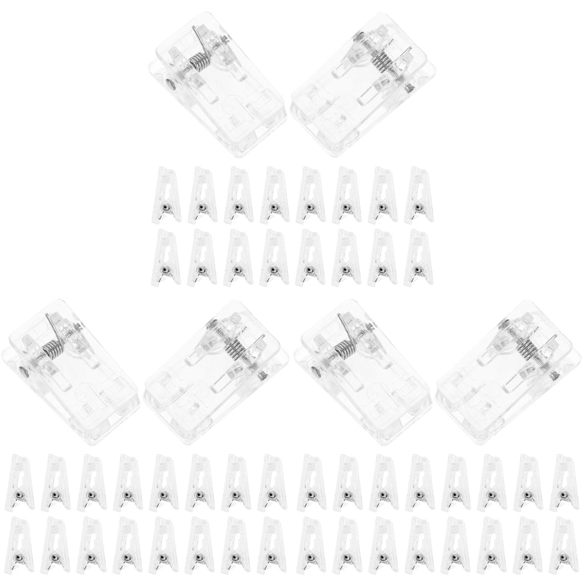 150 pcs Durable Card Holders ID Badges Bills Test Paper Holders ...