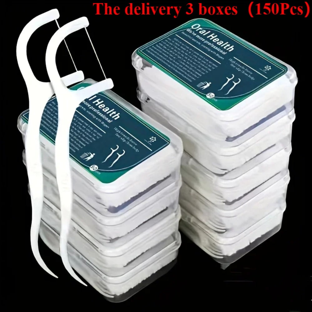 150 pieces of dental floss, deep cleaning dental floss, suitable for ...
