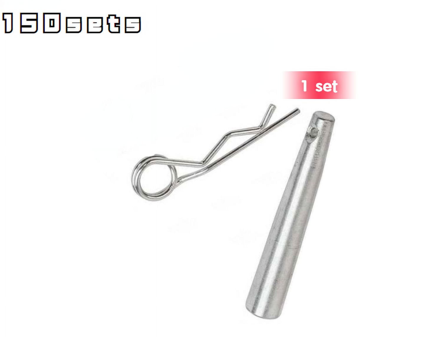 150 sets Pin and Clip Aluminum F34 Truss Spigot R pin Safety Hinge Half ...