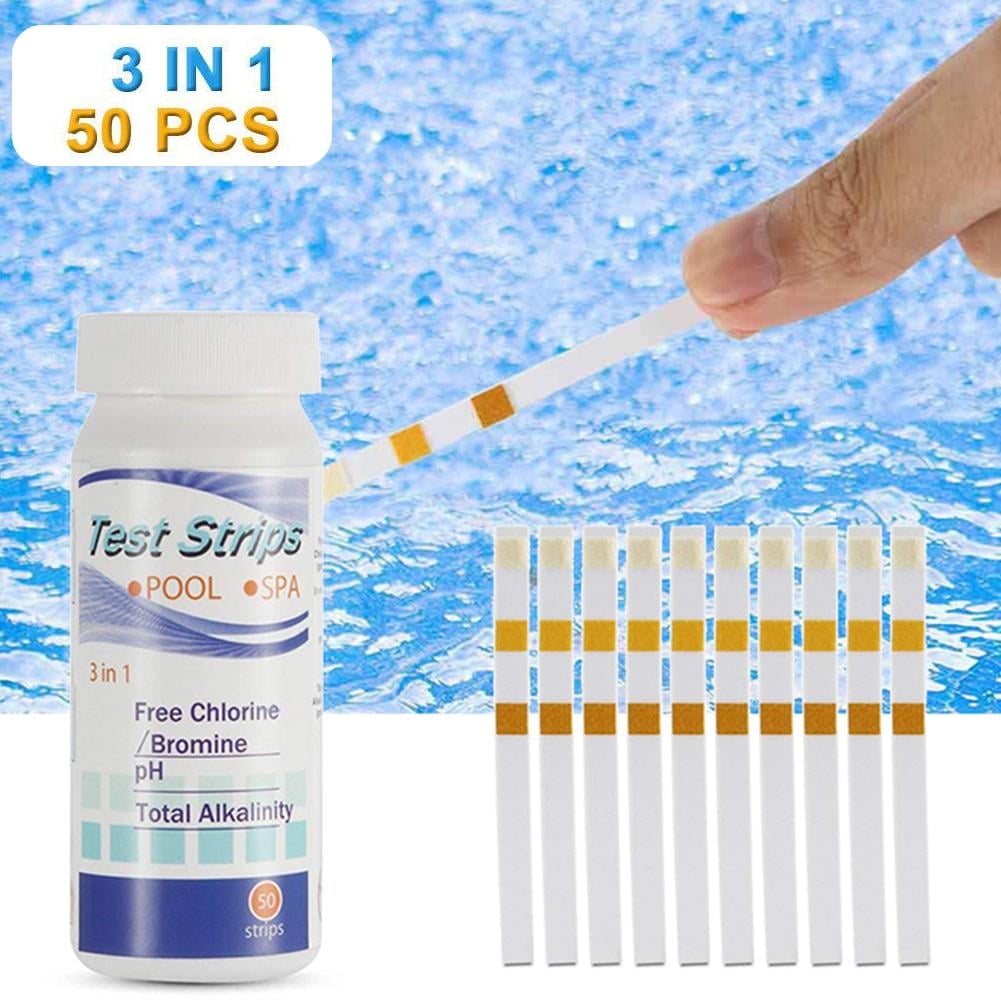 HzyK 150 x Chlorine Dip Test Strip Hot Tub Swimming Pool PH 3 in 1 ...