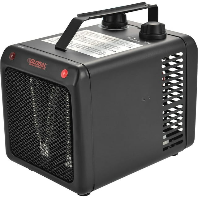 1500/1000W Portable Heater With Adjustable Thermostat, Steel, 120V ...