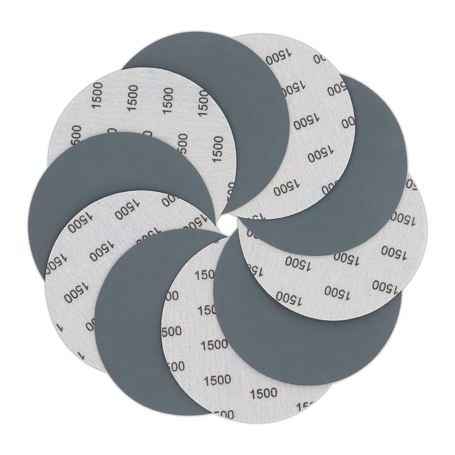 1500 Grit 5 Ih Sanding Discs, 70 Pieces Hook and Loop Wet Dry Sandpaper ...