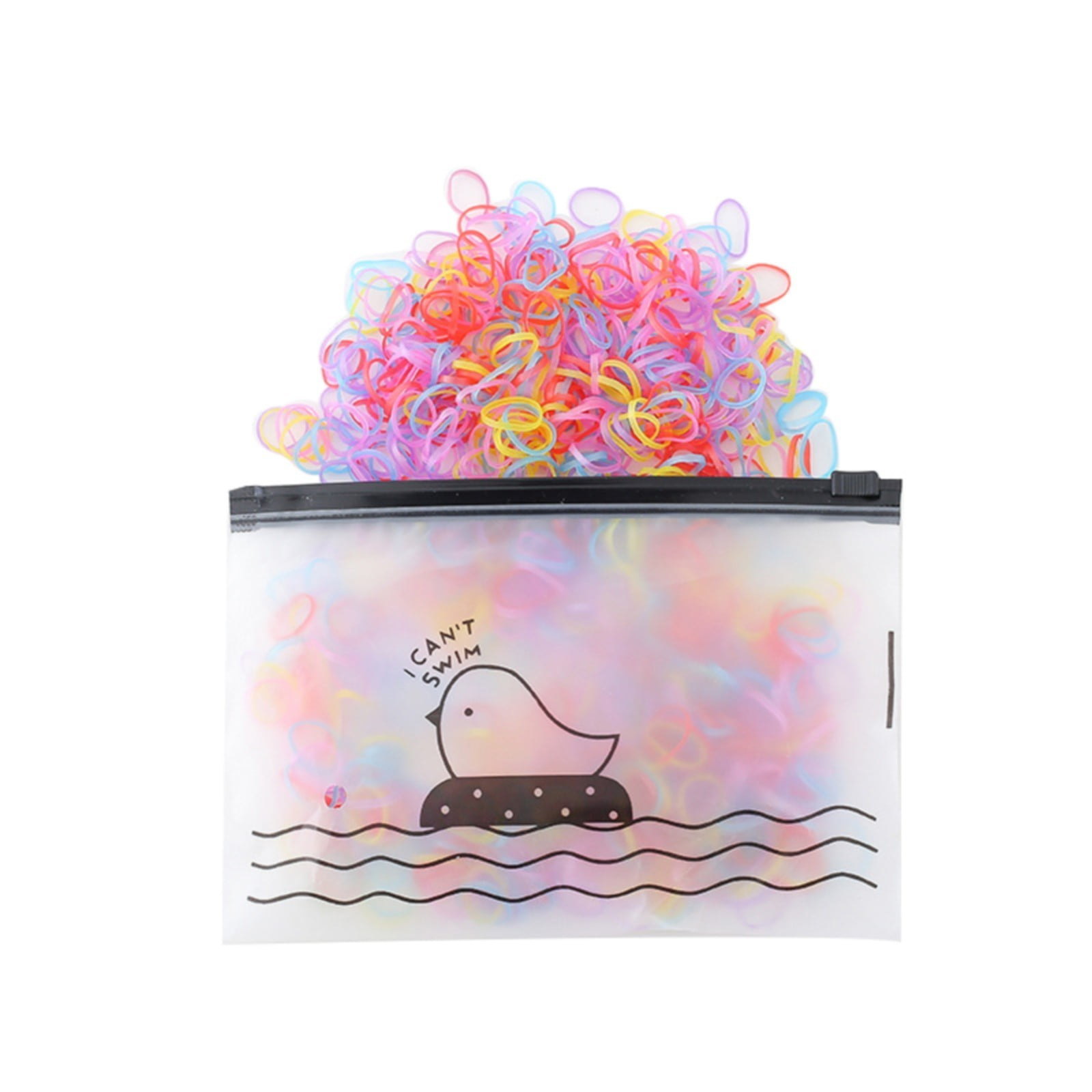 1500 Kids Girls Hair Elastics Thin Small Disposable Rubber Bands ...