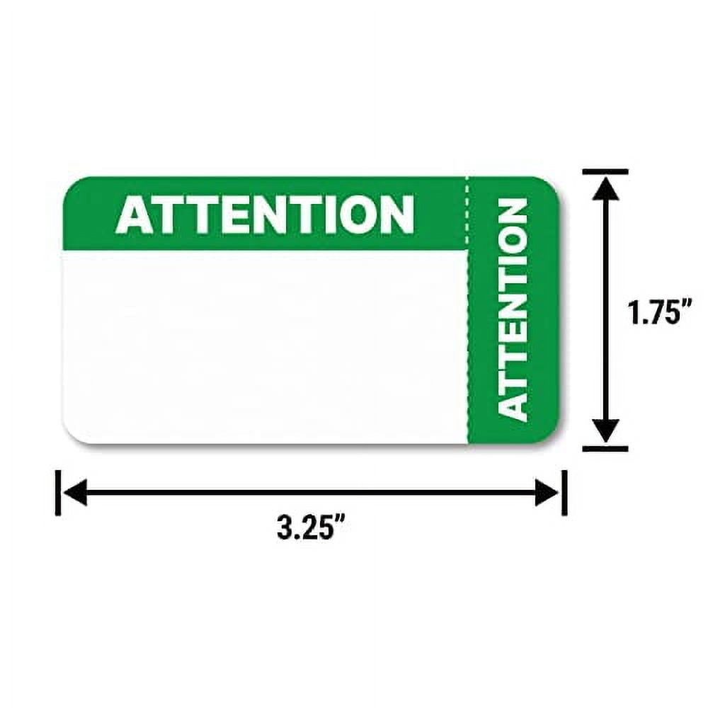1500 Labels, Green, Medical Attention Stickers for Folder File Charts ...