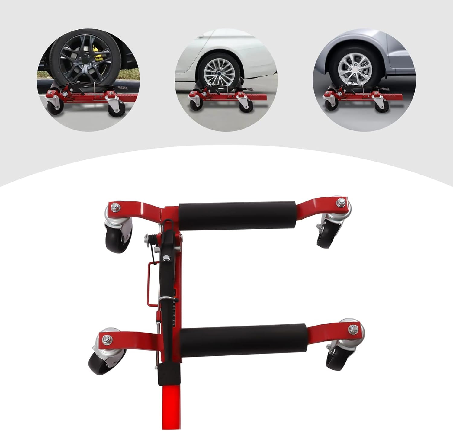 1500 Lbs Car Jack Dolly, Heavy Duty Self Loading Dolly with Ratcheting ...