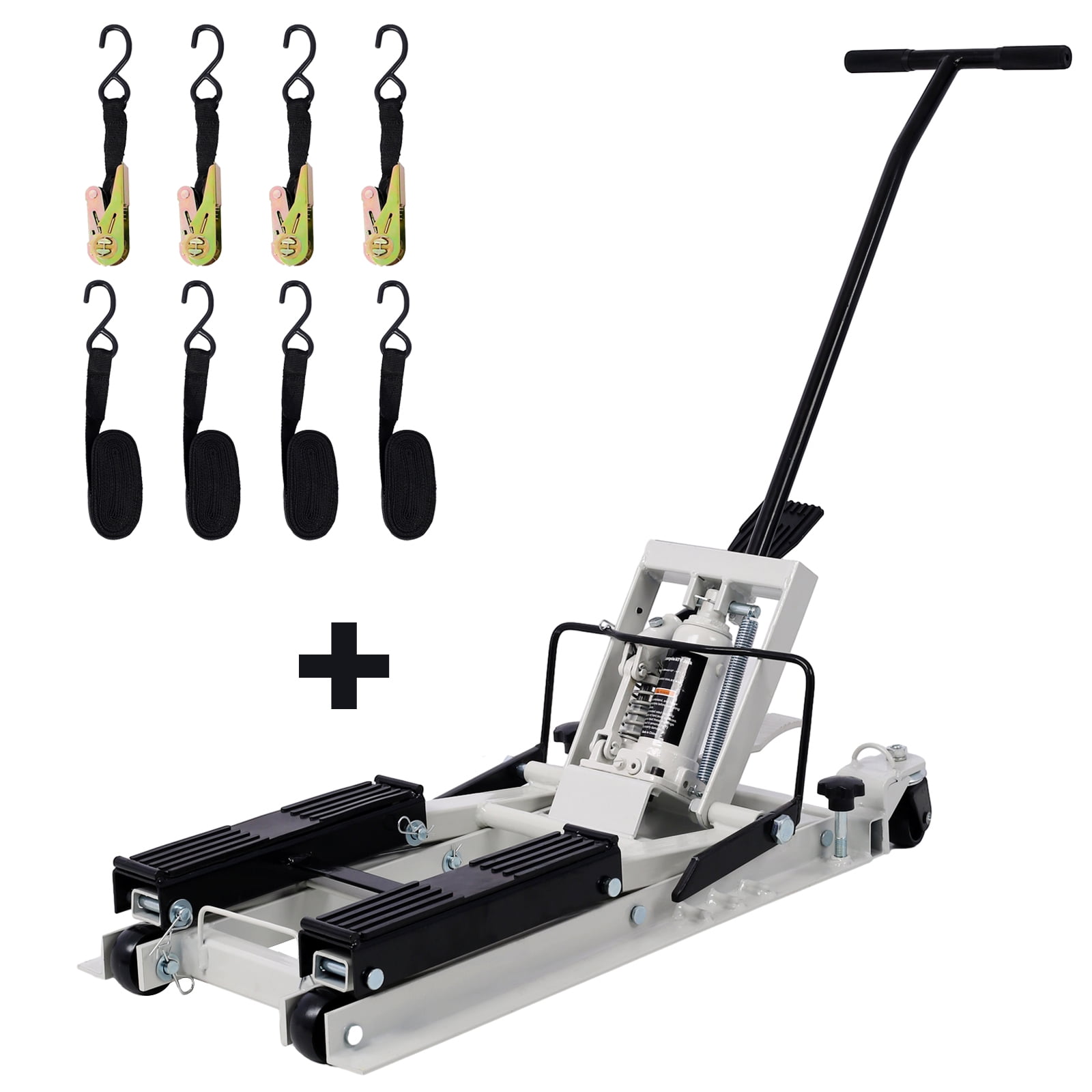 1500 Lbs Hydraulic Motorcycle Scissor Jack Lift with Foot Step and ...