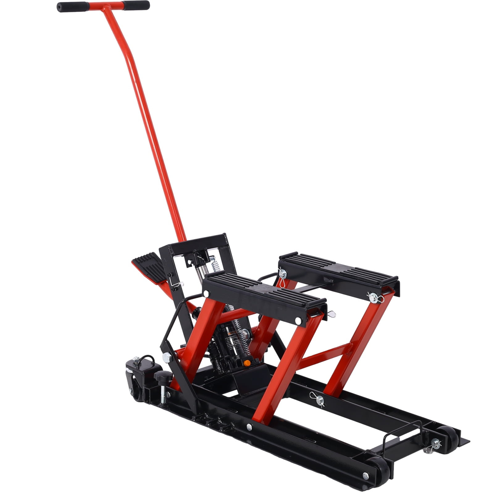 1500 Lbs Hydraulic Motorcycle Scissor Jack Lift with Foot Step and ...