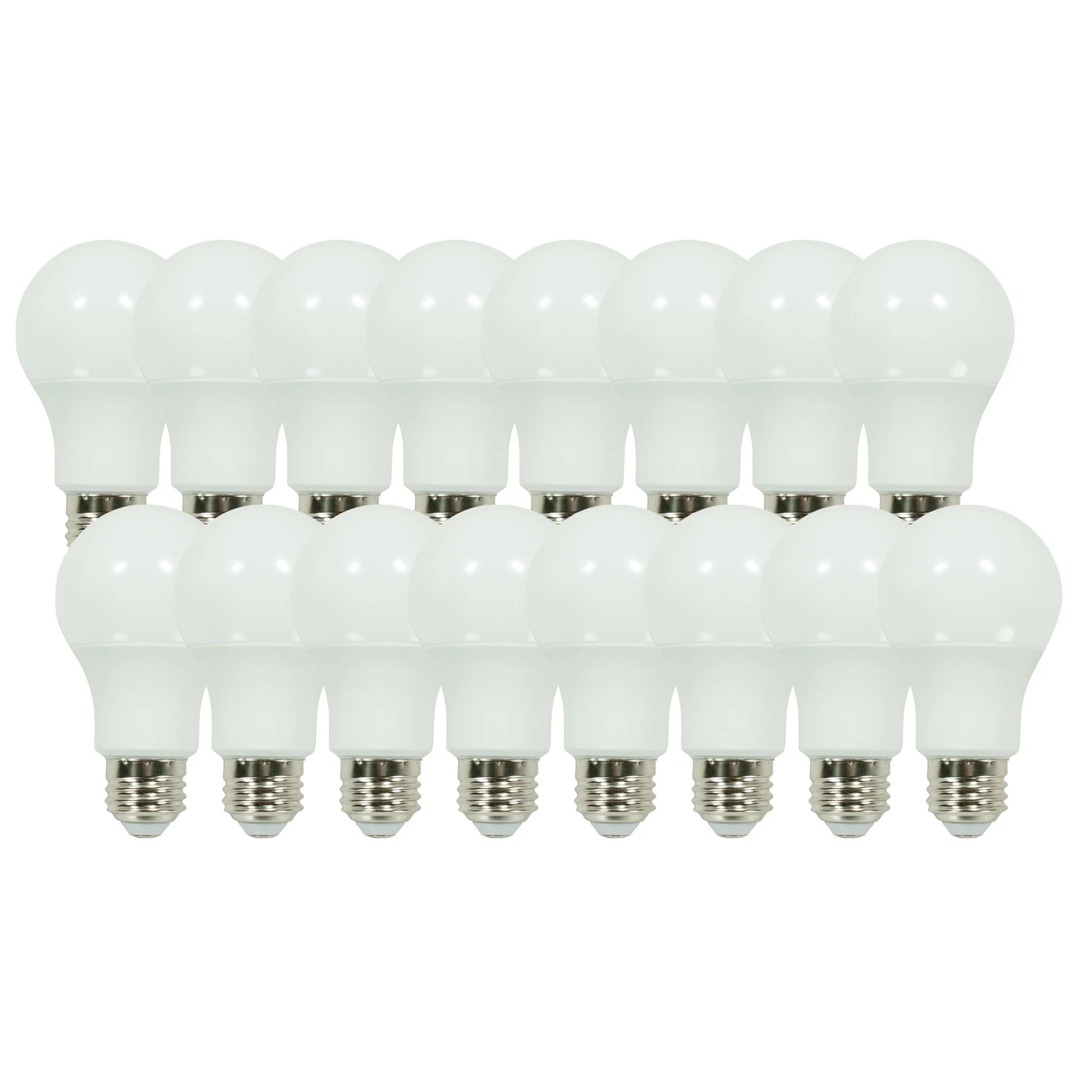 1500 Lumen LED A19 Bulb, 15-Watt, 100-Watt Equivalent E26, 16-Pack ...