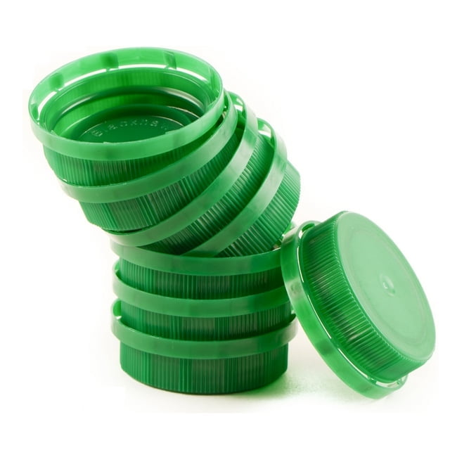 [1500 PACK] 38MM Green Tamper Evident Ratchet Caps/Lids for Empty Foggy ...