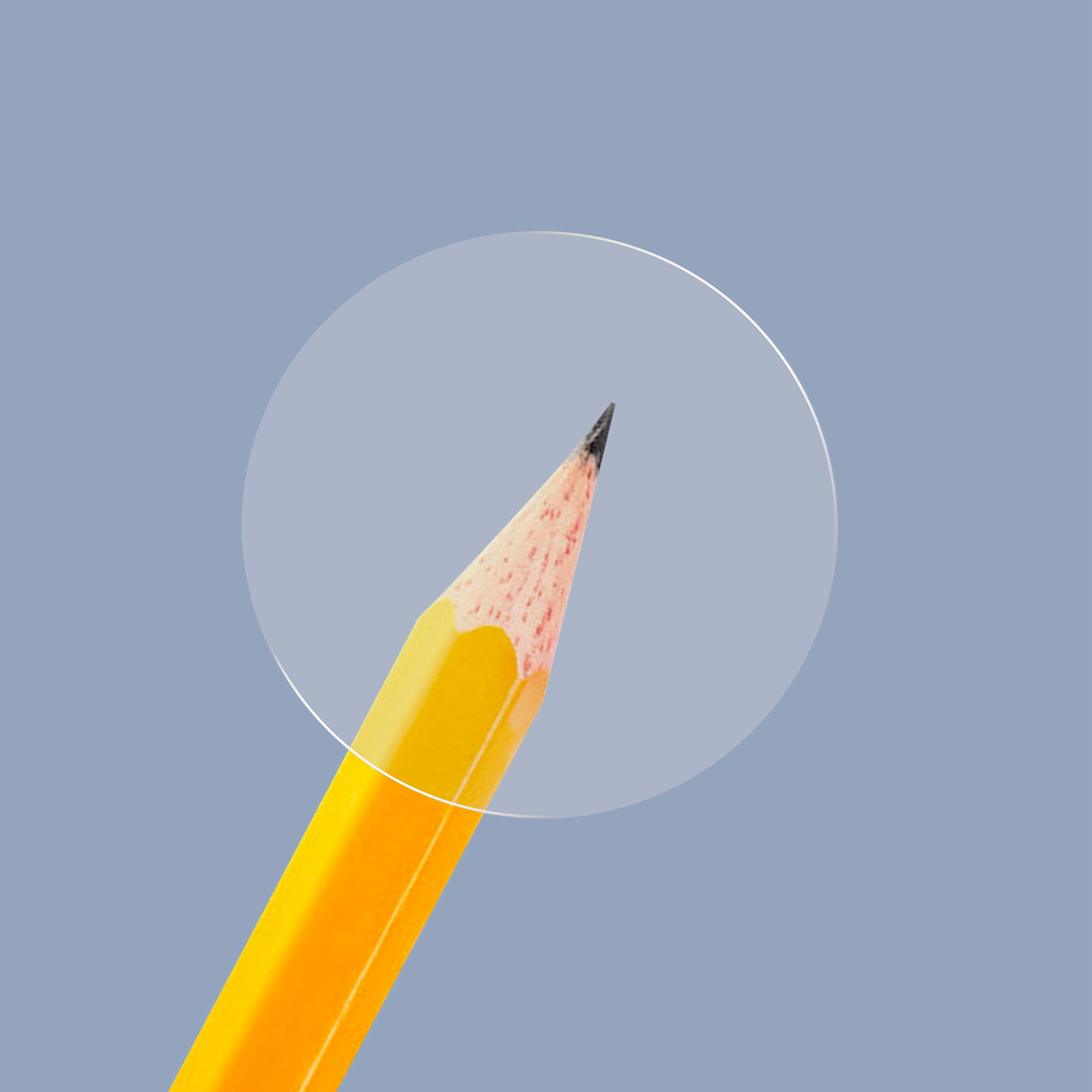 1500 PCS 1" Round Clear Transparent Package Envelope Mail Wafer Seal ...