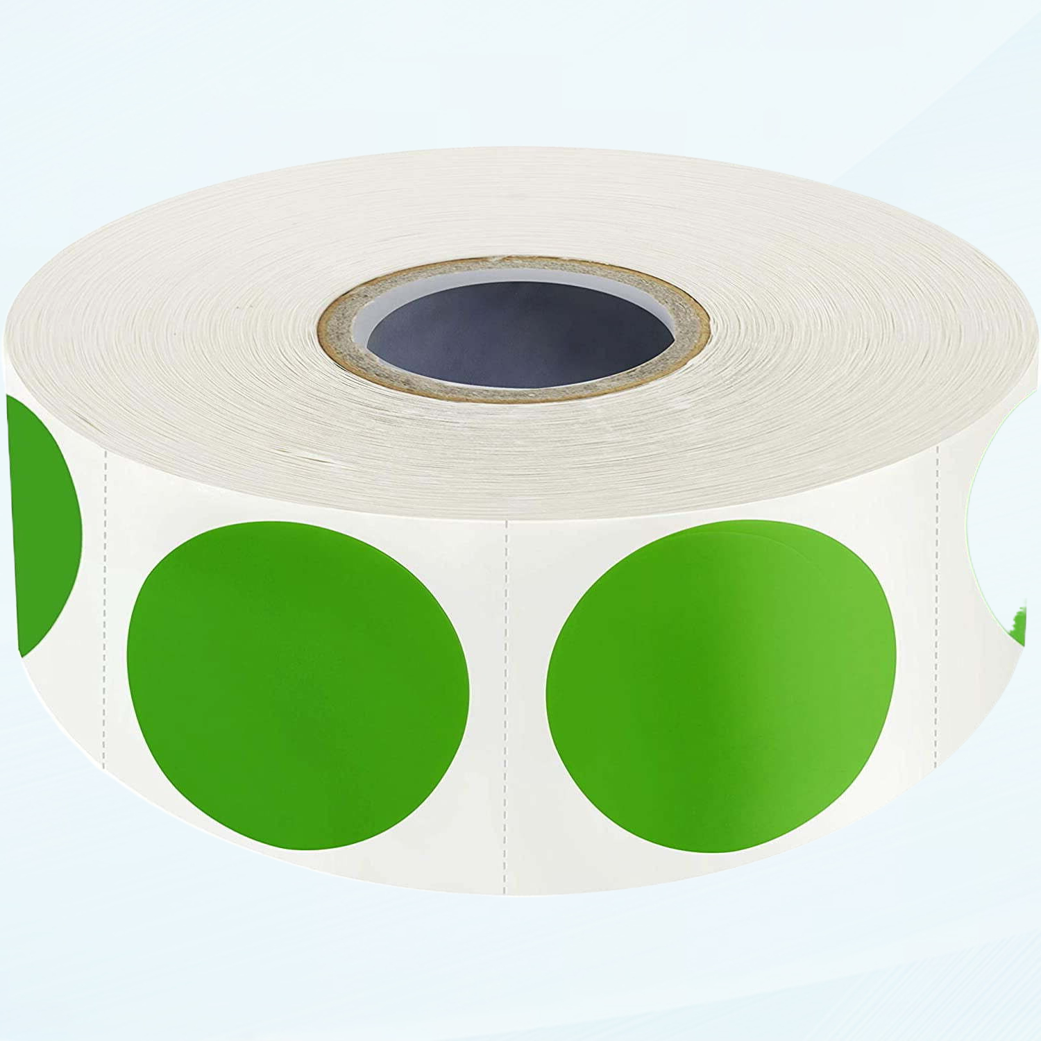 1500 PCS Green Round Color Coding Circle Dots Inventory Stickers Labels ...