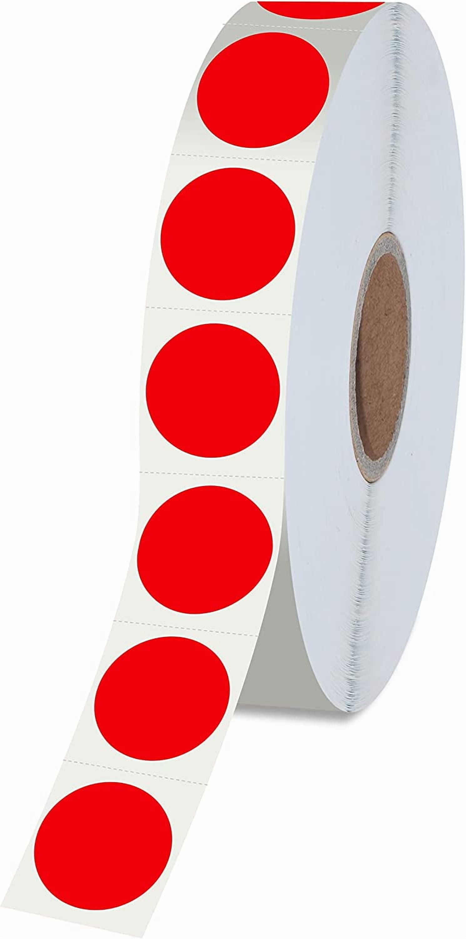 1500 PCS Round Red Color Code Dot Stickers, Permanent Inventory Labels ...