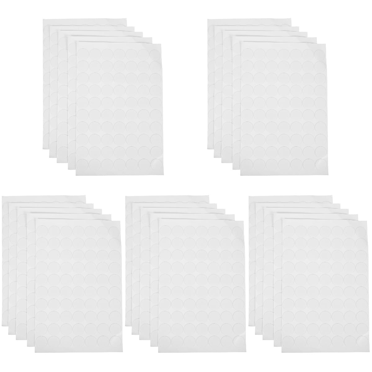 1500 Pcs Transparent Round Stickers Double Sided Adhesive Dots Clear ...
