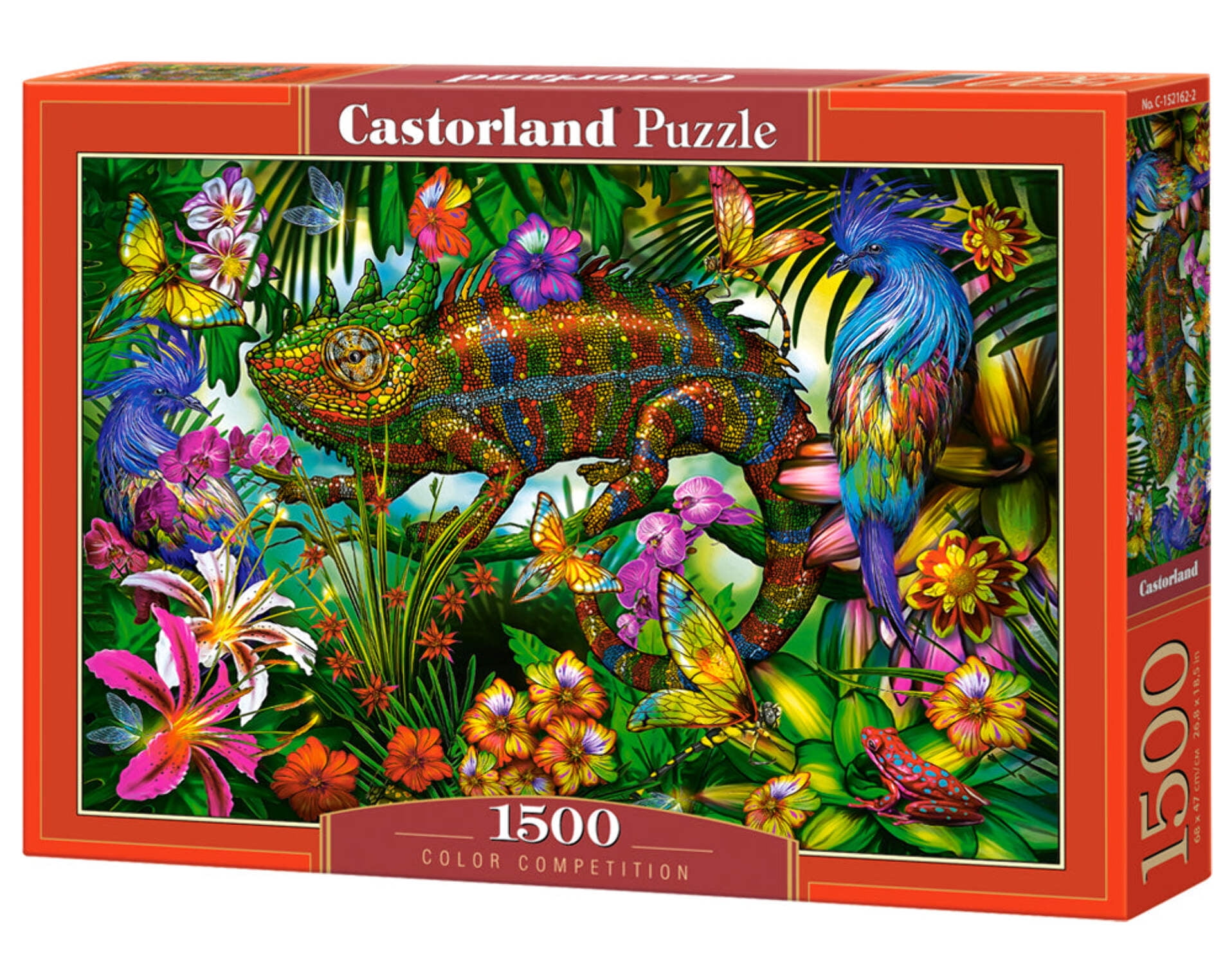 1500 Piece Jigsaw Puzzle, Color Competition, Chameleon, Animal puzzles ...
