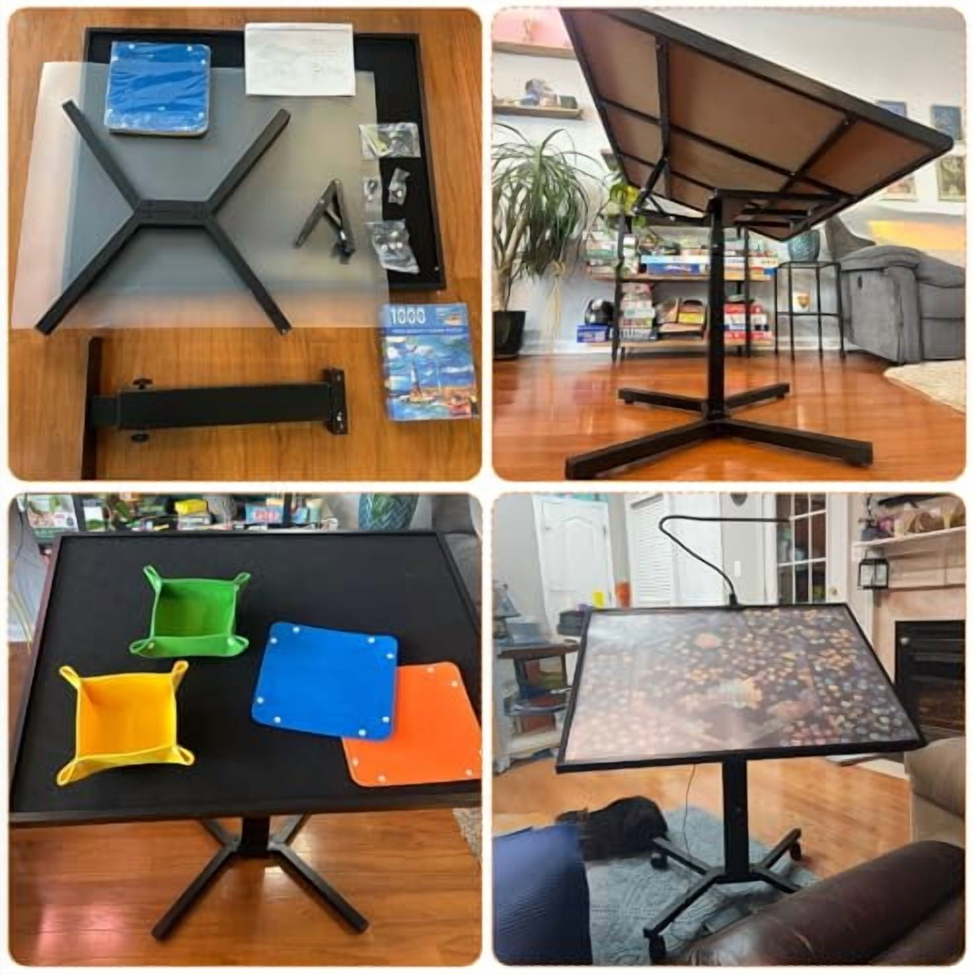 1500 Piece Jigsaw Puzzle Table with Legs,28"x35" Large Puzzle Table for ...
