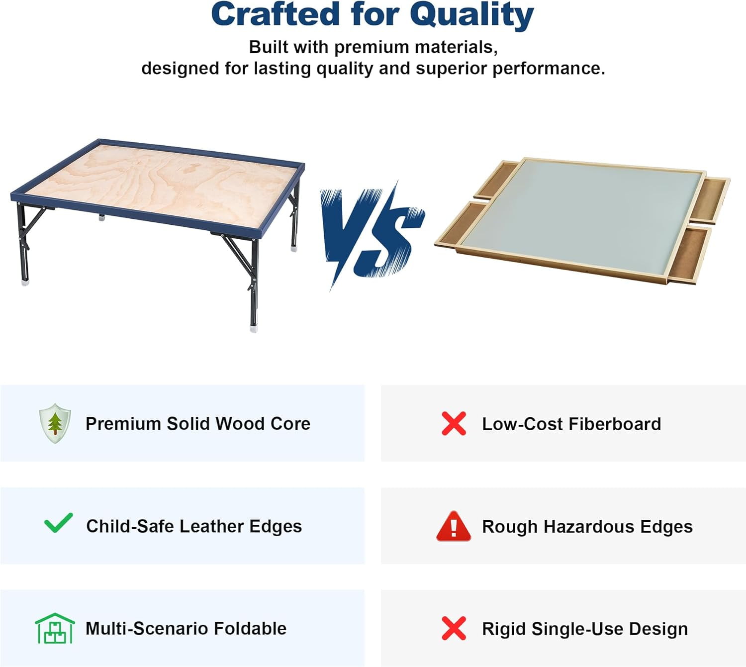 1500 Piece Puzzle Table with Folding Legs, 2 in 1 Tiltable Jigsaw Board ...