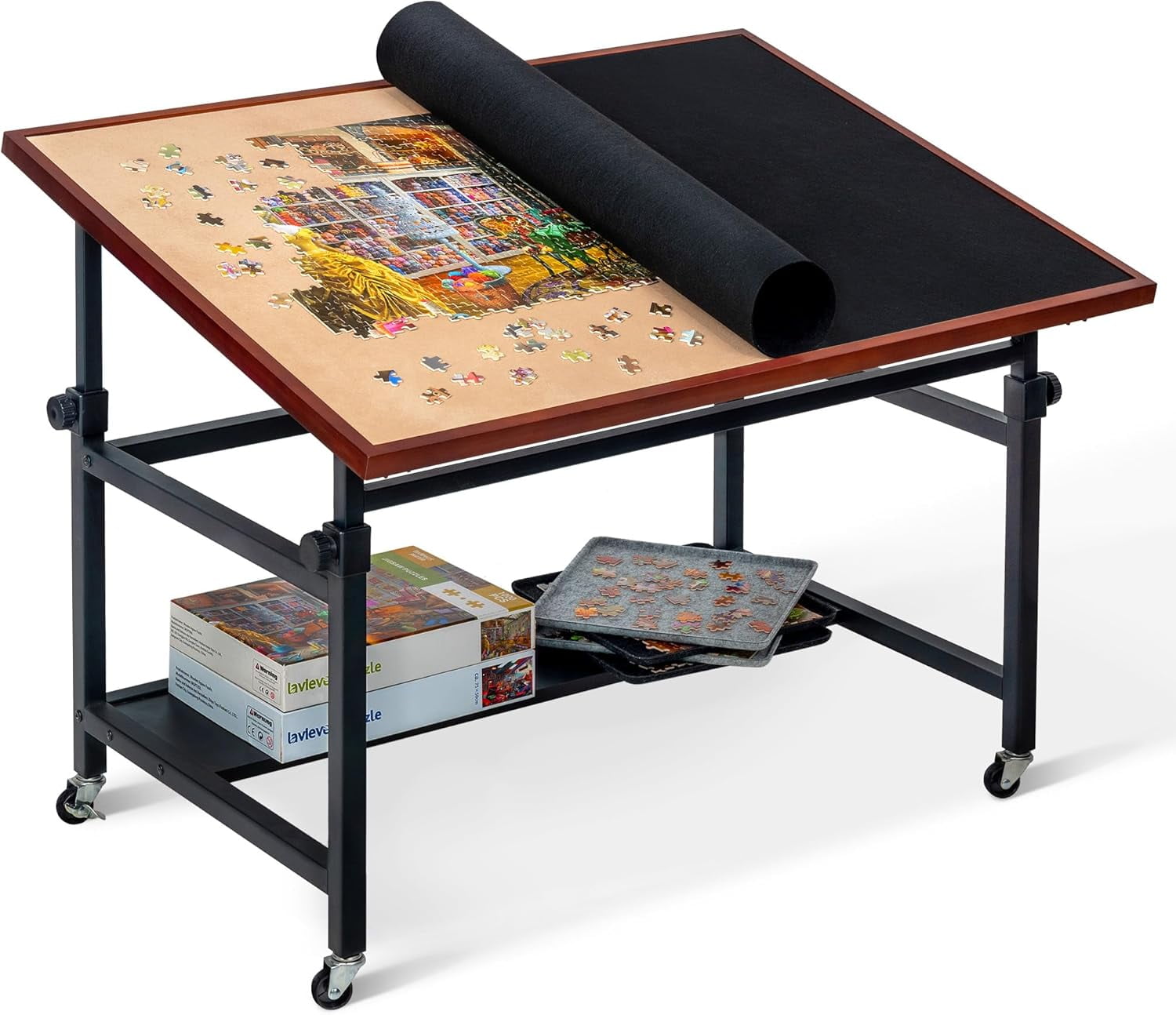 1500 Piece Tilting Puzzle Table with Legs, Angle & Height Adjustable ...