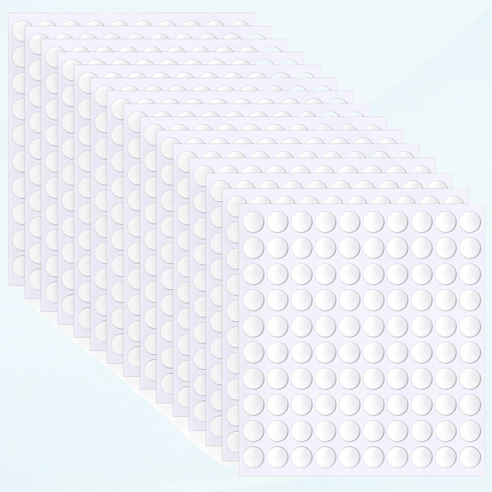 1500 Pieces Double Sided Adhesive Dots Clear Adhesive Tack Removable ...