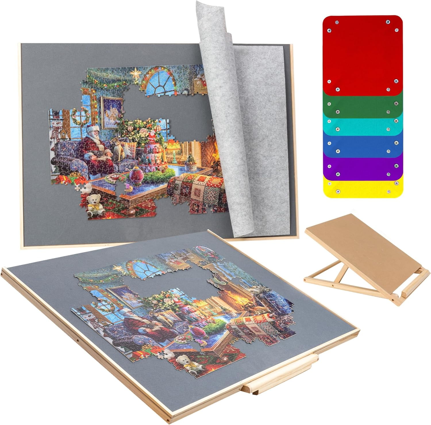 1500 Pieces Puzzle Board & Bracket Set/Wooden Puzzle Board Kit/Jigsaw ...