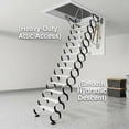 1500 Pound Capacity Attic Ladder, Pull Down Attic Ladder for Attics ...
