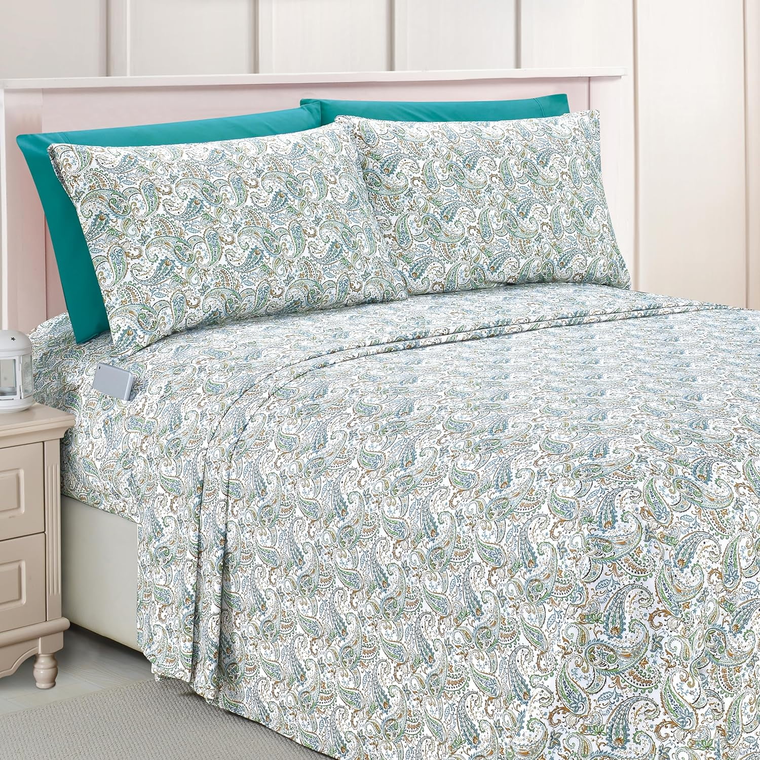 1500 Premium Paisley Pattern Microfiber Softness Wrinkle and Fade ...