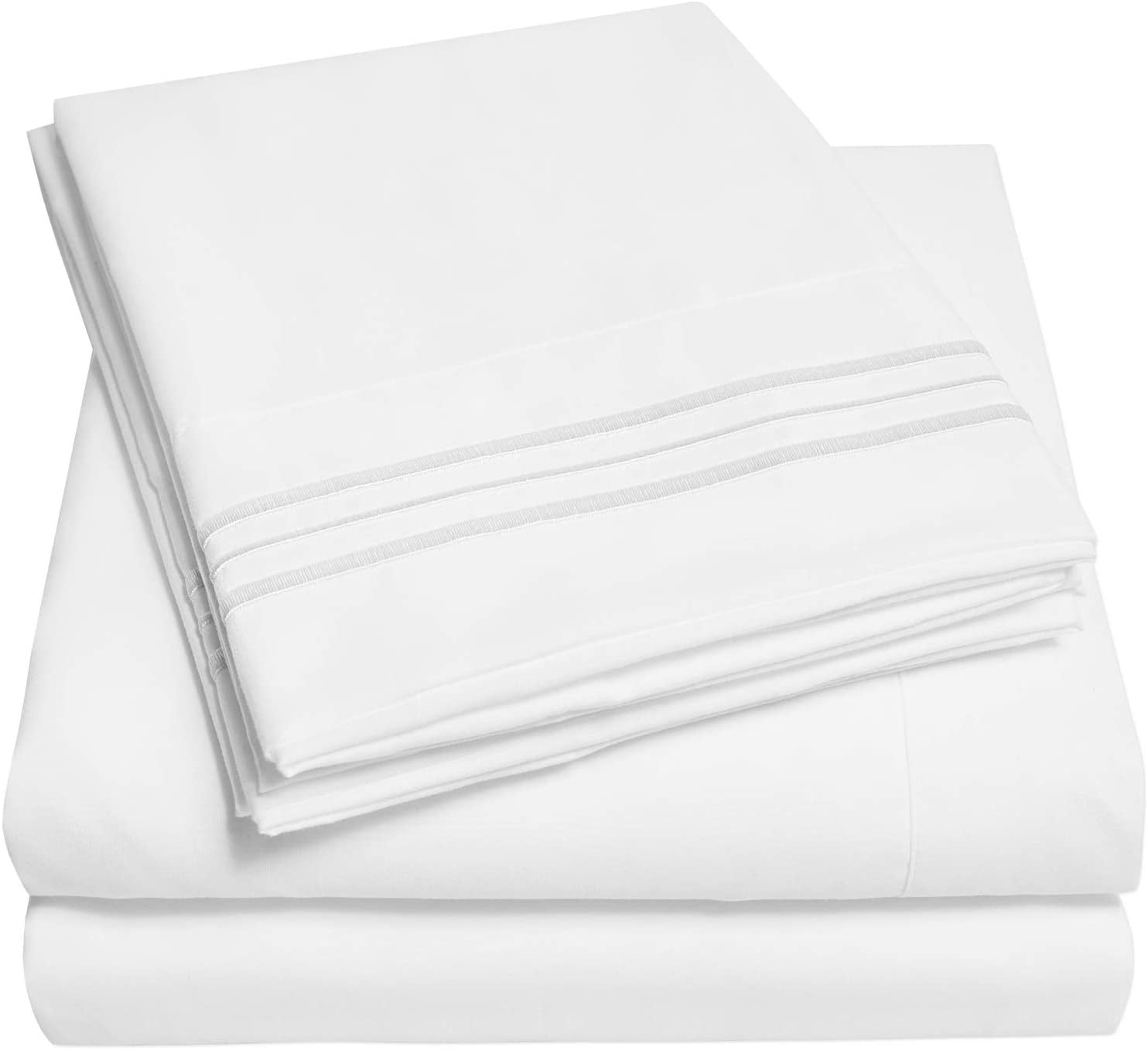 1500 Supreme Collection Bed Sheet Set - Extra Soft, Elastic Corner ...