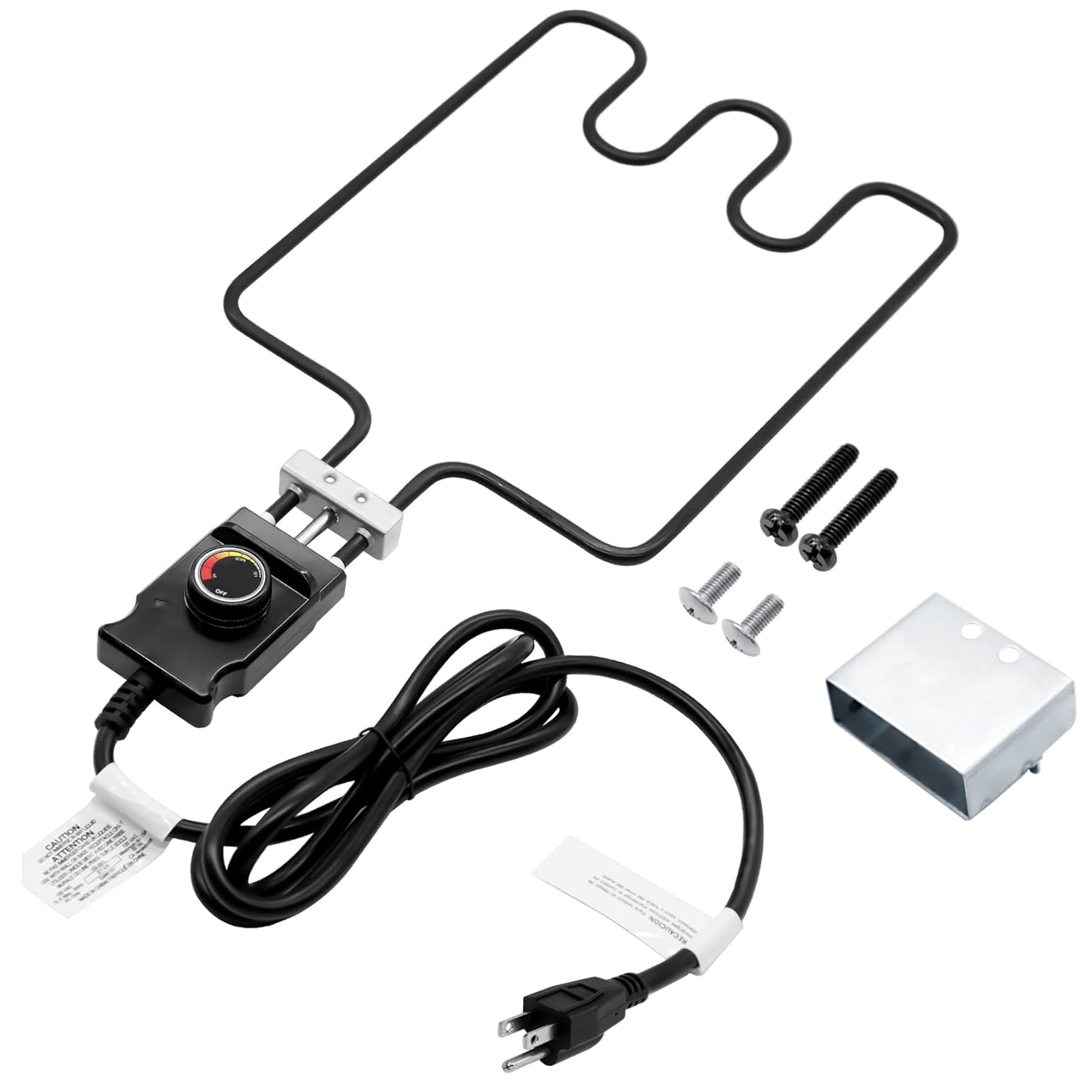 1500 Watt Heating Element + Adjustable Thermostat Cord Controller ...