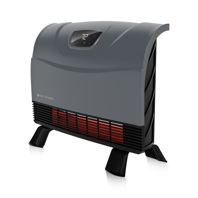 1500 Watt Infrared Gray Wall or Portable Electric Heater by Heat Storm ...