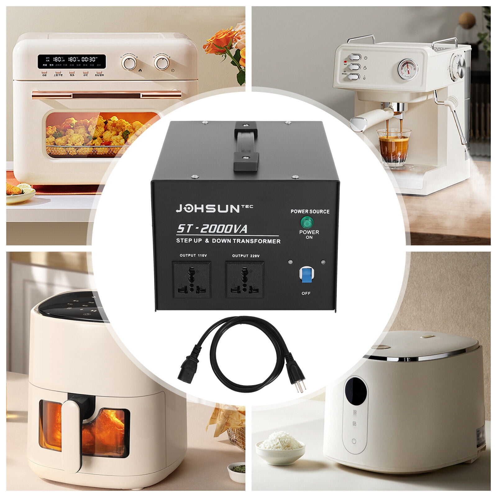 1500 Watt Voltage Converter Transformer Generic Step Up Step Down 220V ...