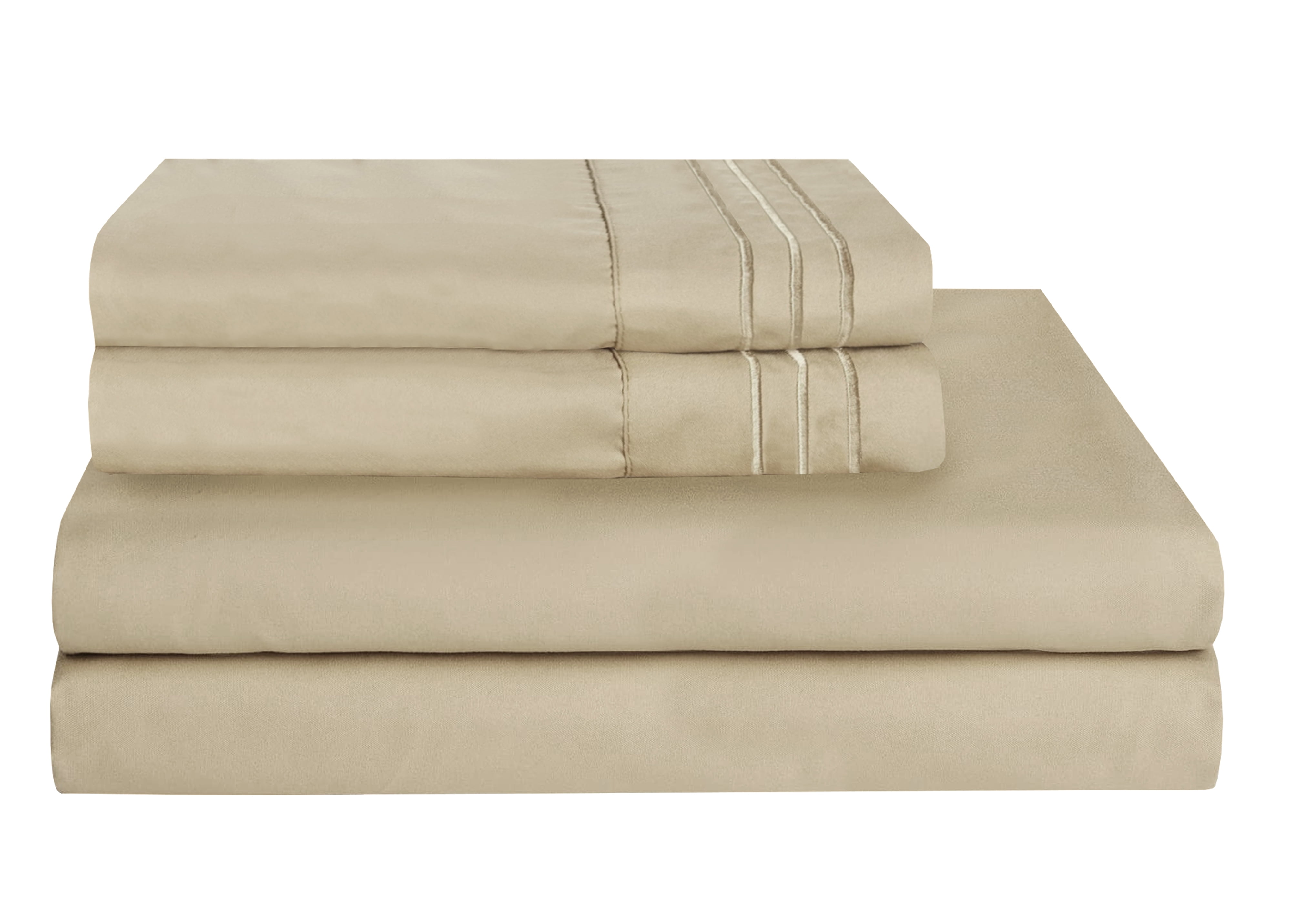 1500 Wrinkle Free Microfiber Bed Sheet Set Deep Pocket Twin/Twin XL ...
