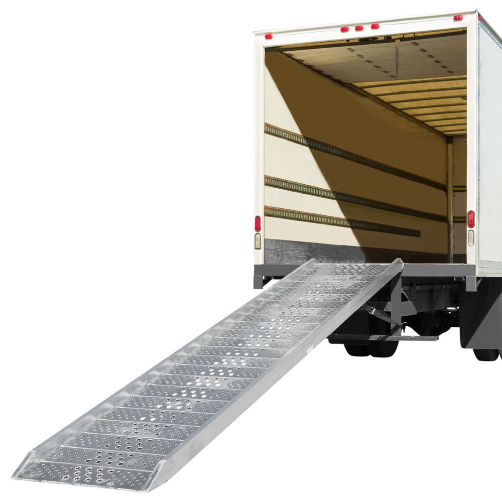 1500 lb Capacity Box Truck Loading Ramp 16' Aluminum - Walmart.com