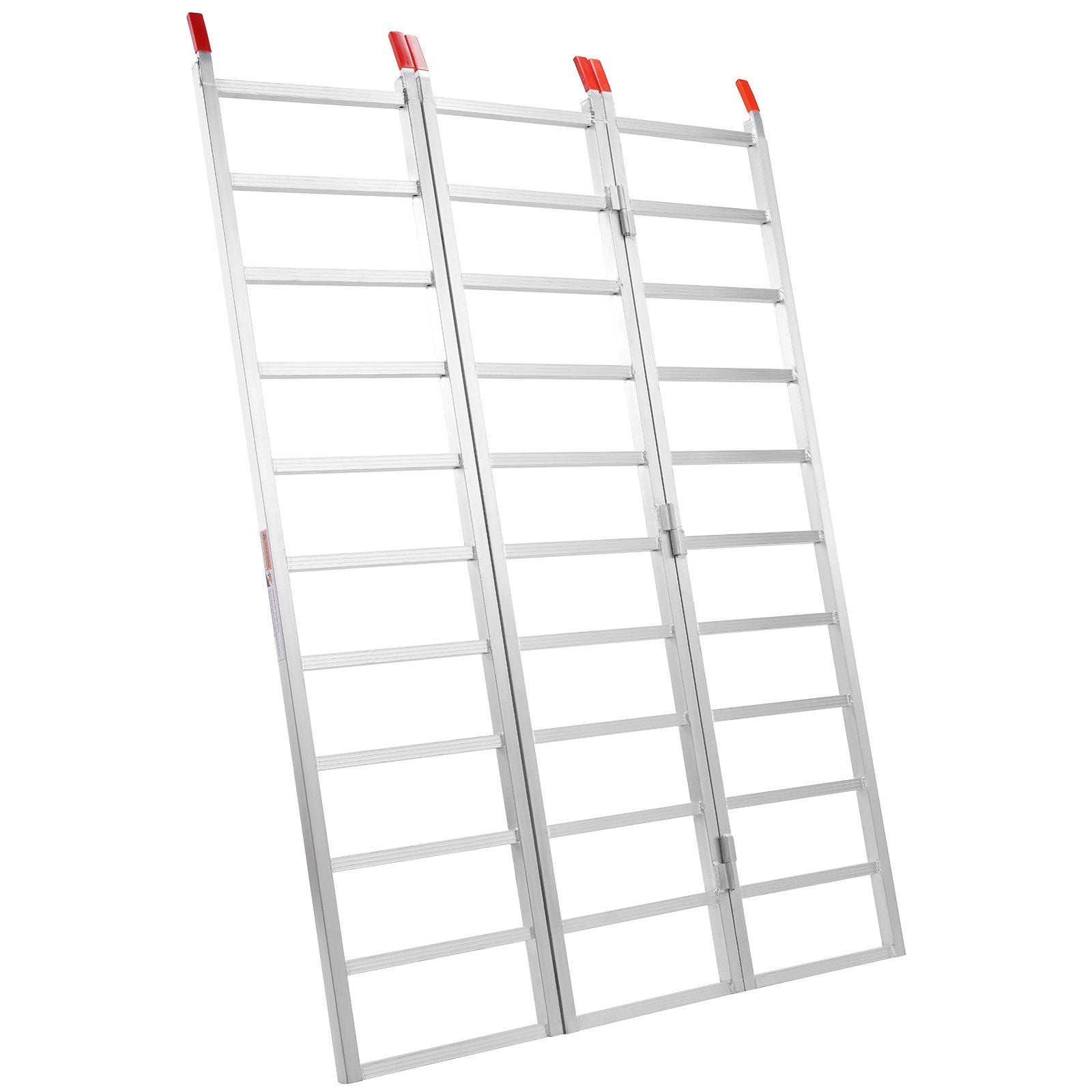 1500 lb capacity 77 x 54 aluminum tri-fold loading ramp - heavy duty ...