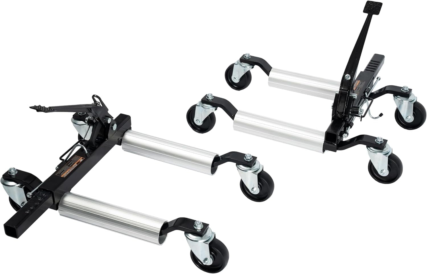 1500 lbs Vehicle Dolly Set of 2, Heavy Duty Mechanical Car Jack Dollies ...