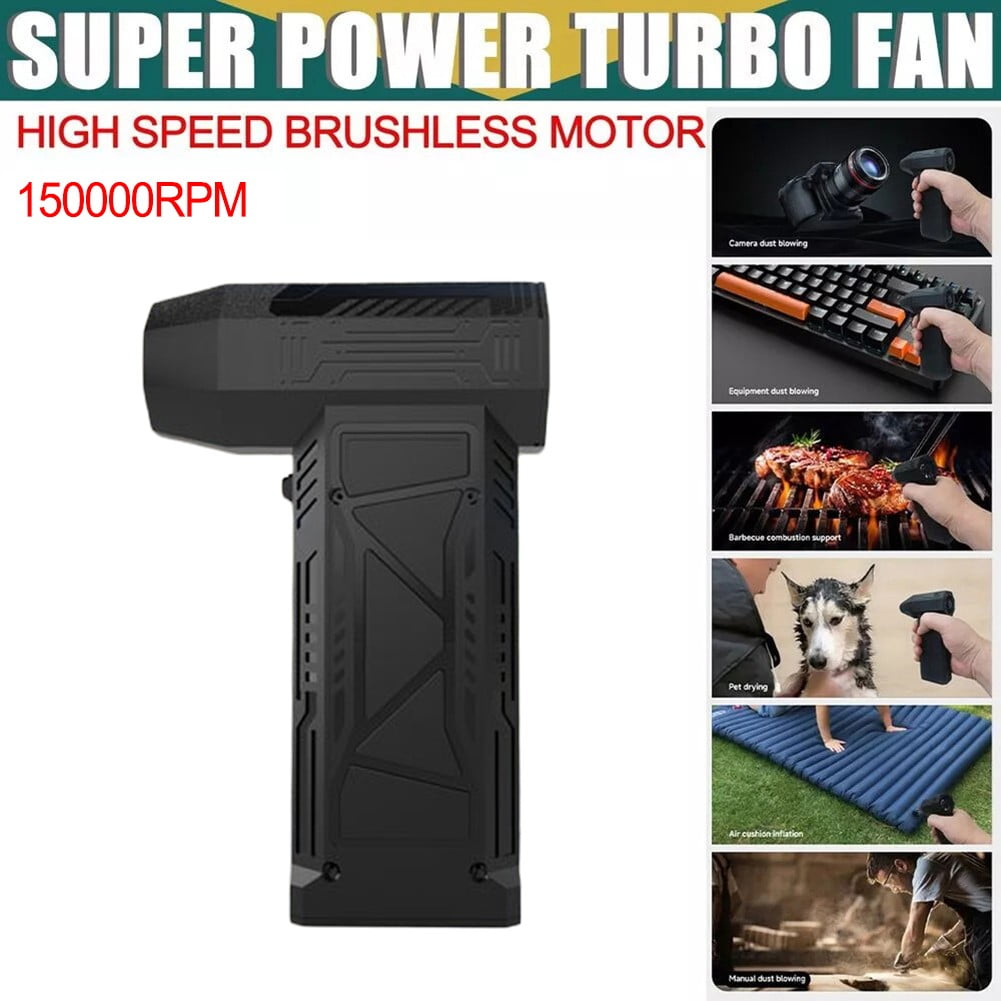 150000RPM Turbo Blower Strong Turbofan Brushless Motor USB Rechargeable ...