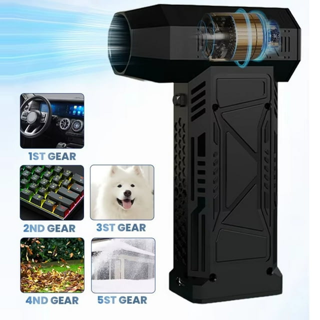 150000Rpm Powerful Air Blower Mini Turbo Fan Usb Rechargeable Electric ...