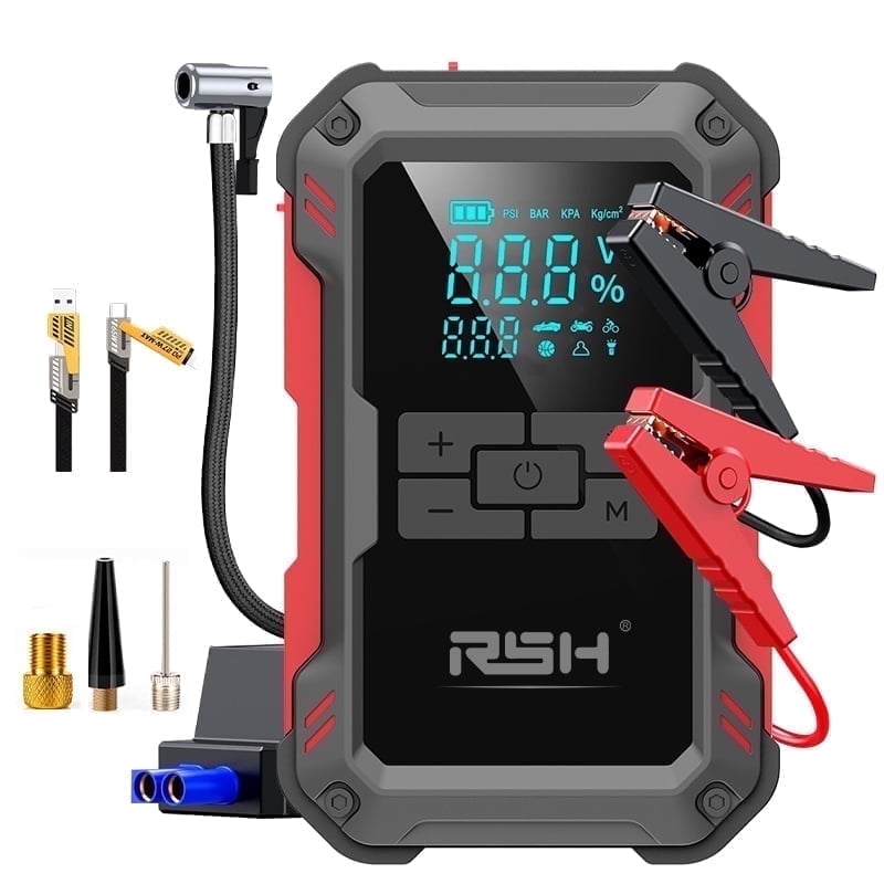 15000mAh Batter Jump Starter Starts all 12V battery vehicles. Features ...