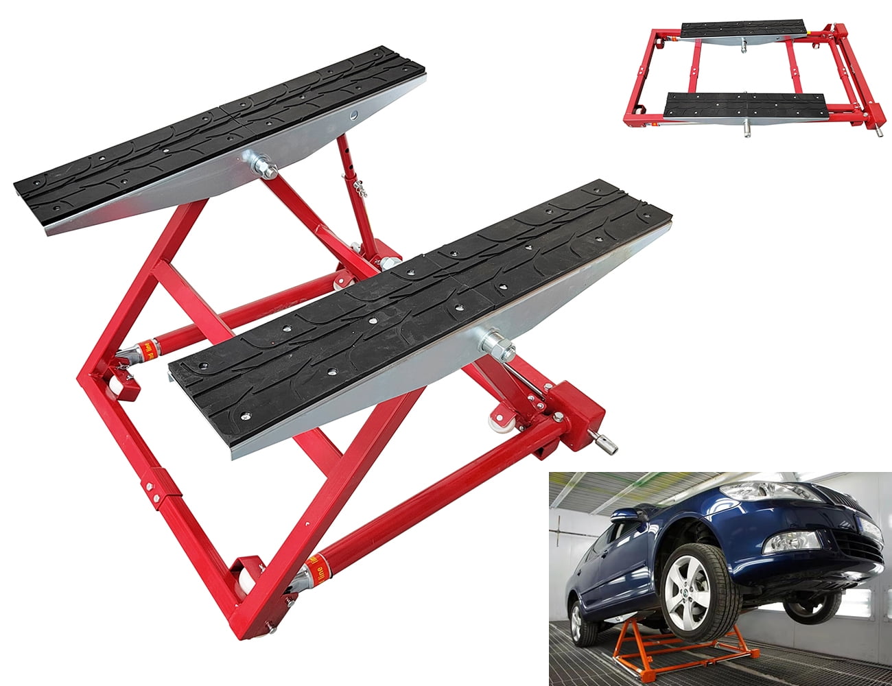 1500Kg Auto Lift Adjusting Portable Mini Tilting Car Lift - Walmart.com