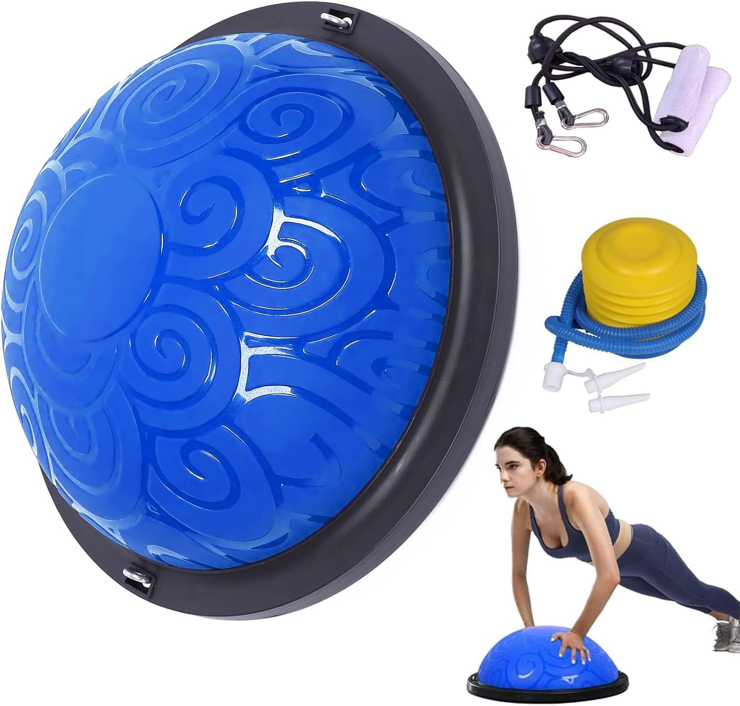 1500LBS Half Exercise Ball Trainer-Balance Ball | Core Ball for ...